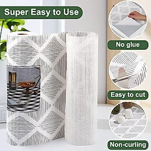 Shelf and Drawer Liner for Kitchen Cabinets 12In x 20FT Non-Adhesive Shelf Liner Non-Slip Strong Grip Cabinet Liner Waterproof Thickened Easy to Clean Drawer Mats Protect Pantry, Tool Box, Dresser