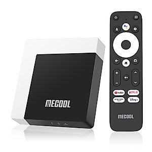 Android TV Box 11.0, MECOOL KM7 Plus Smart TV Box 4K HDR 2GB 16GB Support 2.4G/5.0G/BT 5.0/AV1 Google TV Remote Streaming Media Player with Amlogic S905Y4 Netflix Google Assistant Dolby Atmos