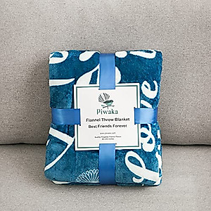 Best Friend Blanket Birthday Gifts with Loving Messages | Luxurious Friends Blanket for Best Friend Birthday Gifts for Women | Snuggly Soft Fleece Blanket 50" X 60"