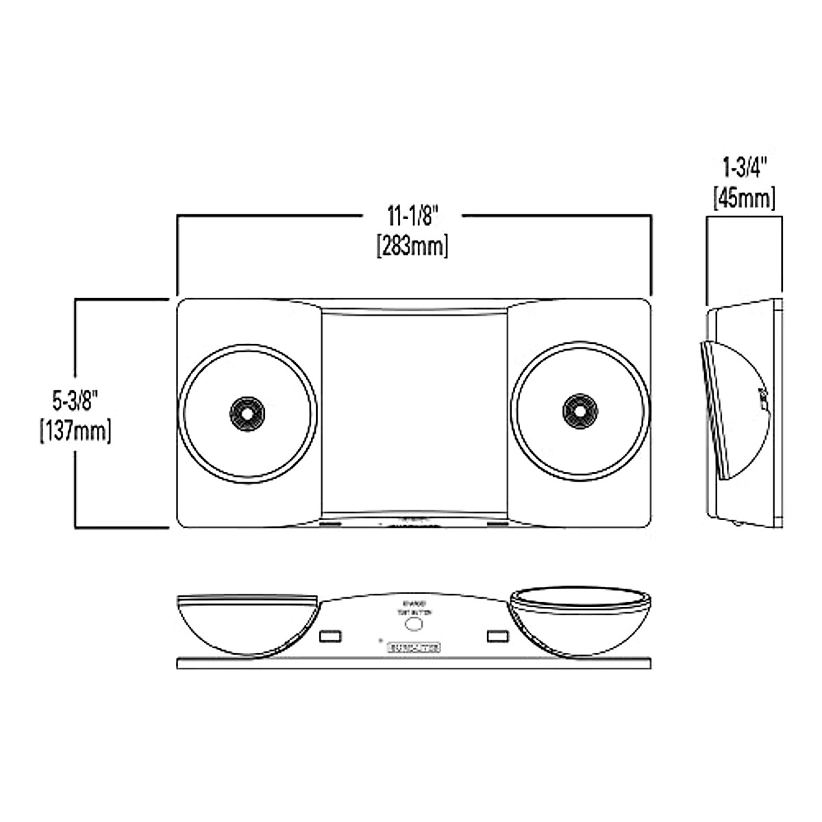 EATON Lighting SEL17 Electrical Interior Emergency Lights,White