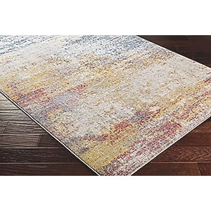 Artistic Weavers Gaillard Area Rug,5'2" x 7',Sky Blue/Mustard