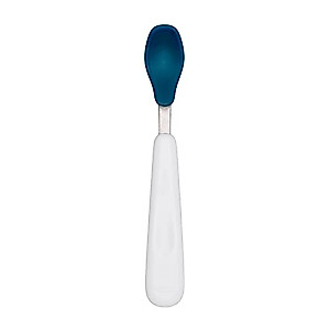 OXO Tot Feeding Spoon Set with Soft Silicone, Navy, 2 Count (Pack of 2)