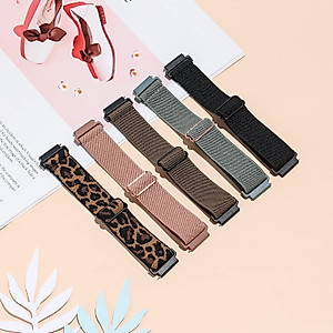 AHXLL 2PACK Nylon Bands Compatible with Samsung Galaxy Watch 7/6/5/4 44mm 40mm/Galaxy Watch FE/Watch 6 4 Classic 42mm 46mm 43mm 47mm/ Watch 5 Pro 45mm/Active 2,20mm Stretchy Sport Band