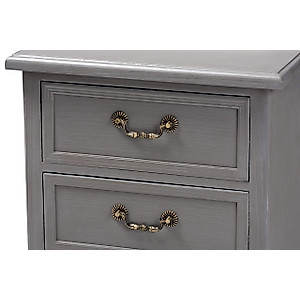 Baxton Studio Nightstands, Gray