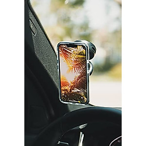 PopSockets Multi-Use Phone Mount: Dash Mount, Windshield Phone Mount, and Phone Mount for Desk - Black