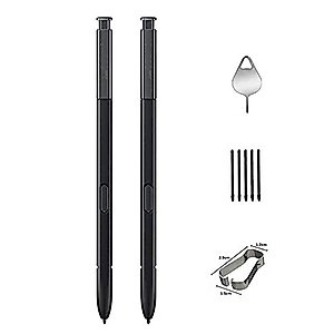 2PCS Galaxy Note 8 Pen, Stylus Touch S Pen Replacement for Galaxy Note 8 N950U N950W N950FD N950F Tips/Nibs+Eject Pin (Black)