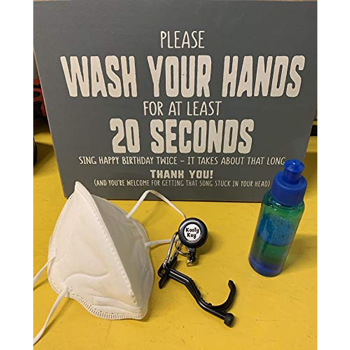 Kooty Key Germ Utility Hook Tool- Avoid Touching Bacteria Ridden Surfaces- Carabiner Included (Colors May Vary) (2 Pack, Purple)