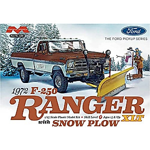 MOE2568 Moebius Model 1/25 1972 Ford F250 Ranger XLT Snow Plow Equipment Plastic Model