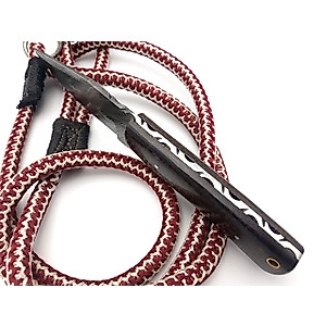 Nooraki SK-65 Handmade Damascus Hunting Knife 8.5 inches Full Tang Blade with Leather Sheath Skinner Knife, Exotic Walnut Wood Handle