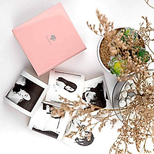 Phomemo M02 Mini Bluetooth Label Maker with 1 White/Clear/Silver Glitter Sticker Paper, Pink