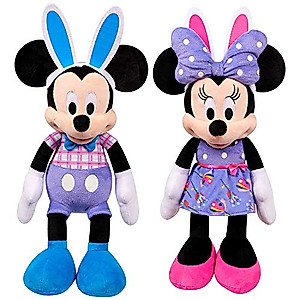 Disney Easter 19-Inch Mickey Mouse Large Plush, Mickey Mouse in Bunny Outfit with Ears, Officially Licensed Kids Toys for Ages 2 Up, Amazon Exclusive