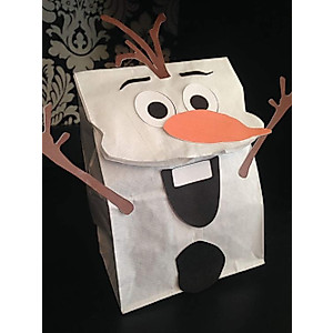 Self-Standing Plain White Paper Lunch Bags (100pk) 5-1/8 x 3-1/8 x 10-5/8 - Birthdays, Weddings, Bar or Bat Mitzvahs, Party Favor Bags, School Projects - Goodie Treat Bags - Includes Free Recipe Ebook