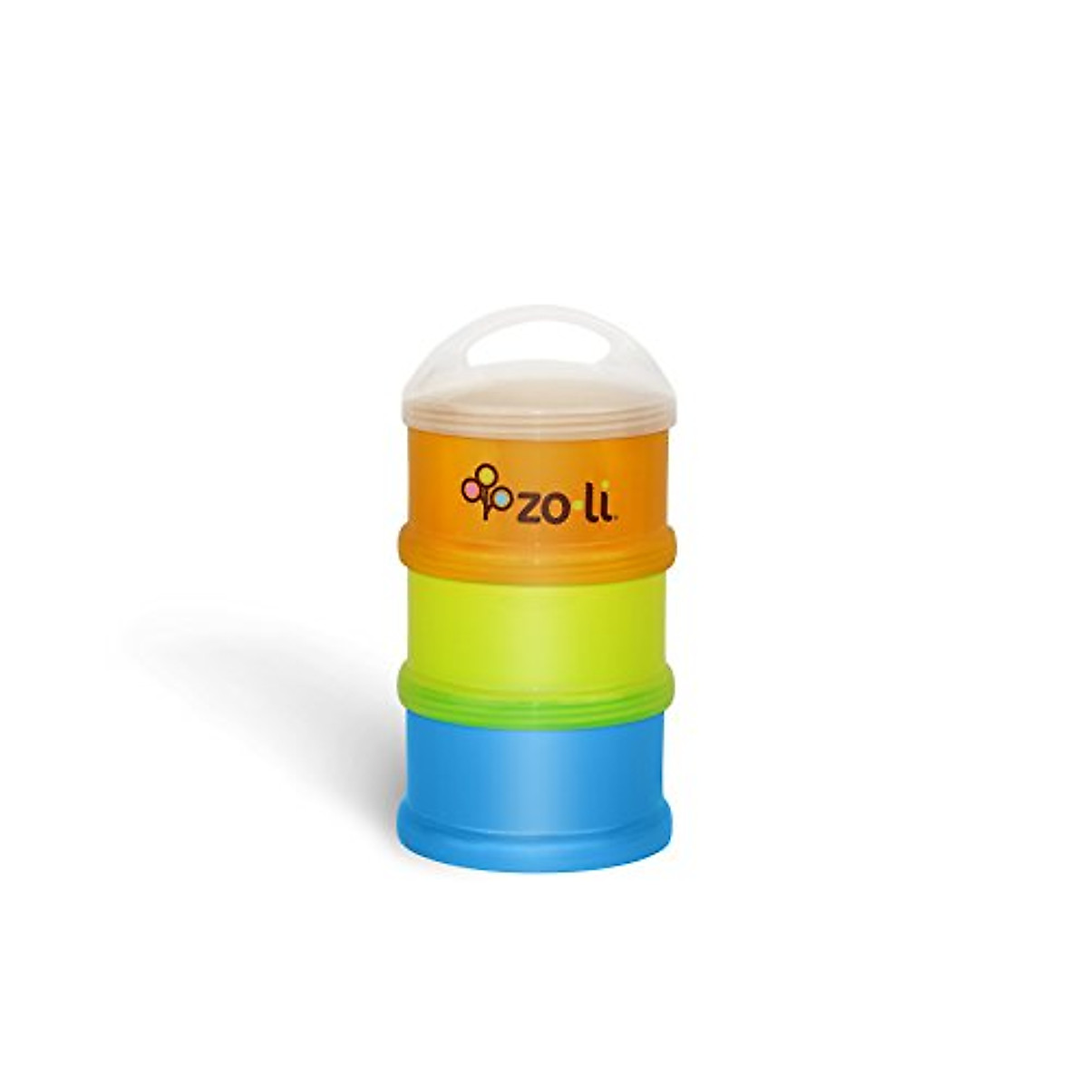 Large 3-tier Snack Stack Food Storage Containers for Home and On the Go Multi Color Stack | ZoLi SUMO Food and Snack Containers