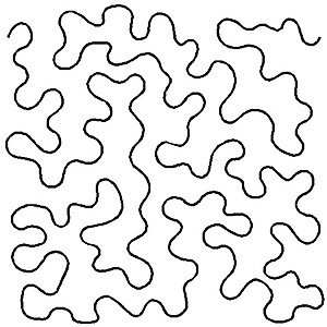 Quilting Stencils for Machine and Hand Quilting - 2 Quilting Stencils for Background Patterns - Stipple, Large Stipple Plastic Quilt Stencil Set with Guide