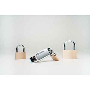 Verbatim 16GB Store'n' Go Secure Pro USB 3.0 Flash Drive with AES 256 Hardware Encryption - Silver
