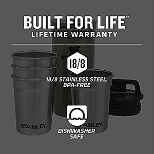 Stanley 10-01705-033 The Nesting Shot Glass Set Hammertone Green Set of 4-2OZ/59mL