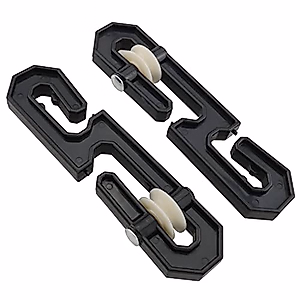 ZZLZX 2PCS Plastic Aluminum Clothes Line Separator Spreader Pulley, Clothes Line Separator Spreader Pulley S-Shaped Clothesline Splitter, Clothesline Pulley Kit for Long Clothesline and Heavy Duty