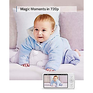 eufy Security, SpaceView Pro Video Baby Monitor with 5" Screen, Two-Way Audio, Security Camera, 720p, Pan & Tilt, Night Vision, Lullaby Player, Wide Angle Lens Not Included (No App Required)