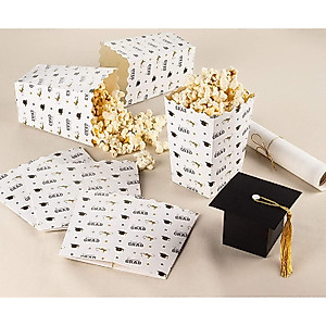 Small Popcorn Party Favor Boxes for 2023 Graduation Decor (3.3 x 5.5 In, 100 Pack)