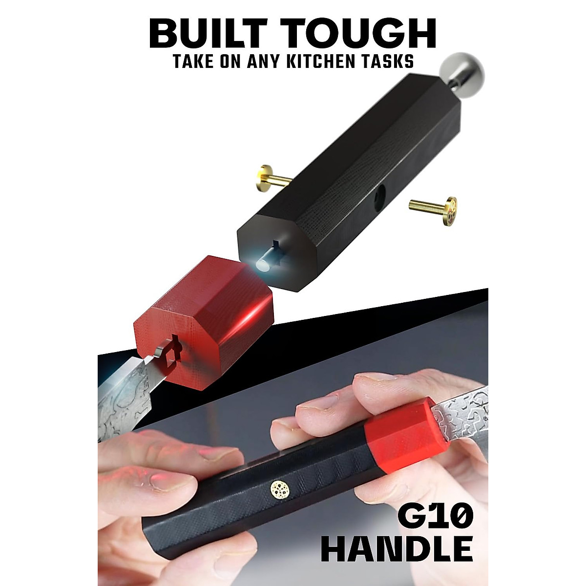 Dalstrong Paring Knife - 4.5 inch - Ronin Series - Double Bevel Blade Razor Sharp - Japanese AUS-10V Super Steel - Damascus - G10 Handle Kitchen Knife - Black Acacia Wood Sheath