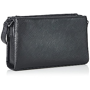Calvin Klein Women's Elevated Crossbody Saffiano Tote, Ck Black, One Size, Ck Black, One Size