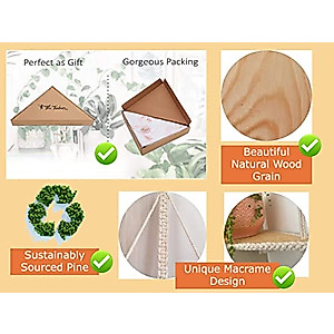 Tinkiture Designs Corner Hanging Shelf (Natural)