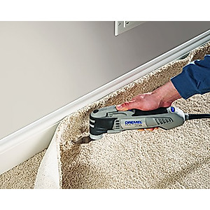 Dremel MM430 Multi Knife Oscillating Multi-Tool Accessory, Steel Blade Perfect for Cutting Flexible Materials - Universal Quick-Fit Interface Fits Bosch, Makita, Milwaukee, and Rockwell