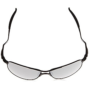 Oakley Men's OO4060 Crosshair Metal Aviator Sunglasses, Matte Black/Prizm Black, 61 mm