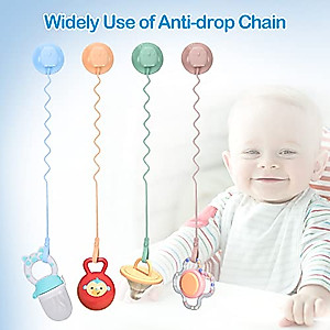 CAROMOLLY Toddler Utensils, Toddler Fork and Spoon Set Stainless Steel Toddler Silverware Set with Suction and Anti-Dropping Chain, Baby Utensils with Case On-The-Go 2 Pcs Green