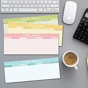 120 Sheets Weekly Planner Notepad Tear off Weekly Planning Pad Weekly to Do List Notepad Weekly Schedule Pad Weekly Calendar for Planner Habit Tracker Reminder Studying Office School Supplies