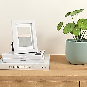 Amazon Basics Rectangular Photo Picture Frame, 4" x 6", Pack of 5, White