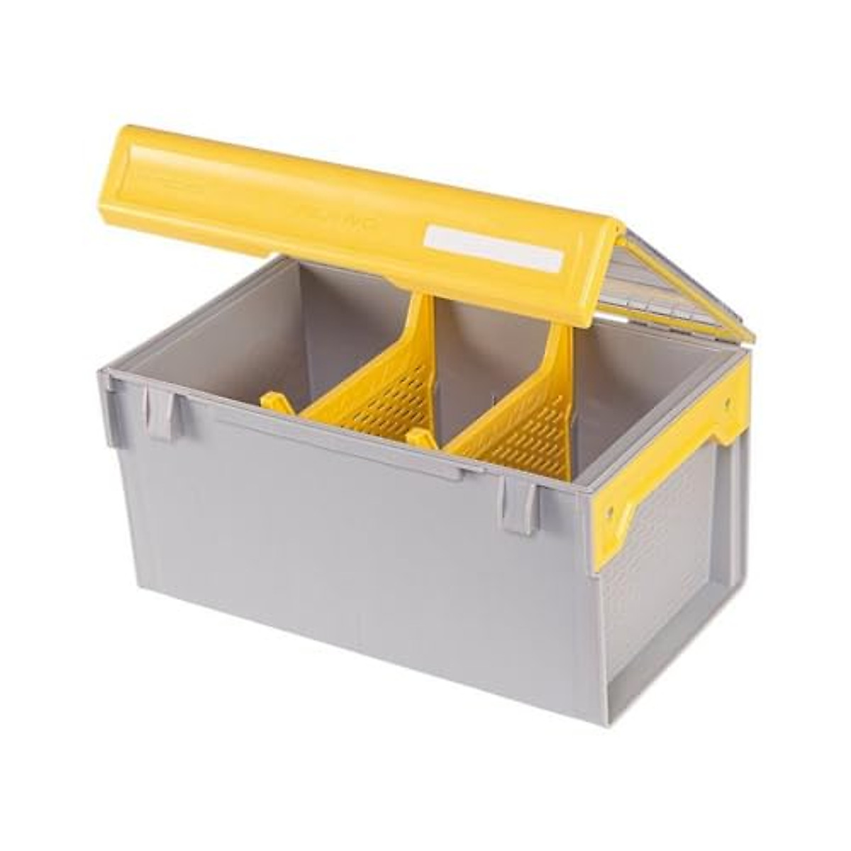 Plano EDGE Premium Plastics and Bulk Tackle Utility Box, Clear and Yellow, Rust-Resistant, Waterproof Bulk Premium Storage Organizer for Plastic Tackle