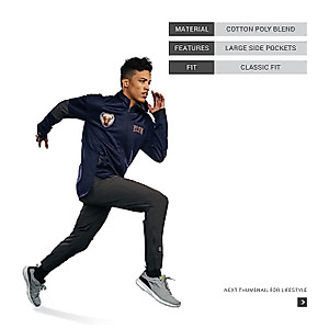 Holloway Standard Athletic Fleece Sweatpants with Pockets, Black, L