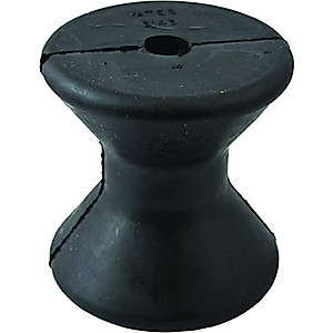 attwood 11205-1 Trailer Boat Rubber Bow 3x3 Roller, Black