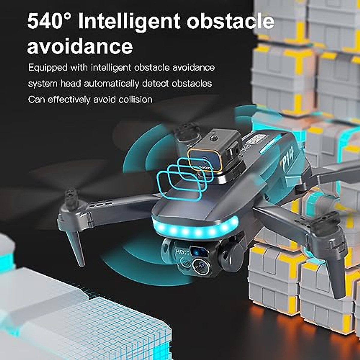 GoolRC Remote Control Drone with Camera 720P Dual Camera Obstacle Avoidance WiFi FPV Storage Bag Package Trajectory Flight Gesture Photography Follow Flight