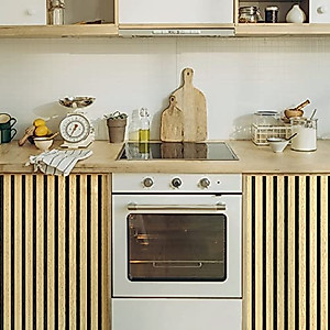 myforHD Self-Adhesive Wood Grating Wallpaper Wood Stripe Grain Natural Wooden Slats Wallpaper Peel and Stick Contact Paper PVC Vinyl Film Removable Waterproof