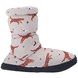 Joules Boy's Slipper Socks, Grey Tigers