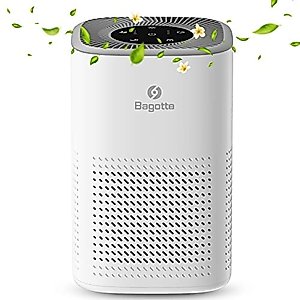 Air Purifier for Home Large Room,Bagotte True H13 HEPA Air Purifier Up to 880 Ft² in |3-Stage Filtration Air Cleaner|Remove 99.97% to 0.3mic|Ozone-Free