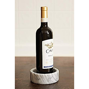 Fox Run 48758 Run White Marble Wine Stand, 5 x 5 x 2 inches
