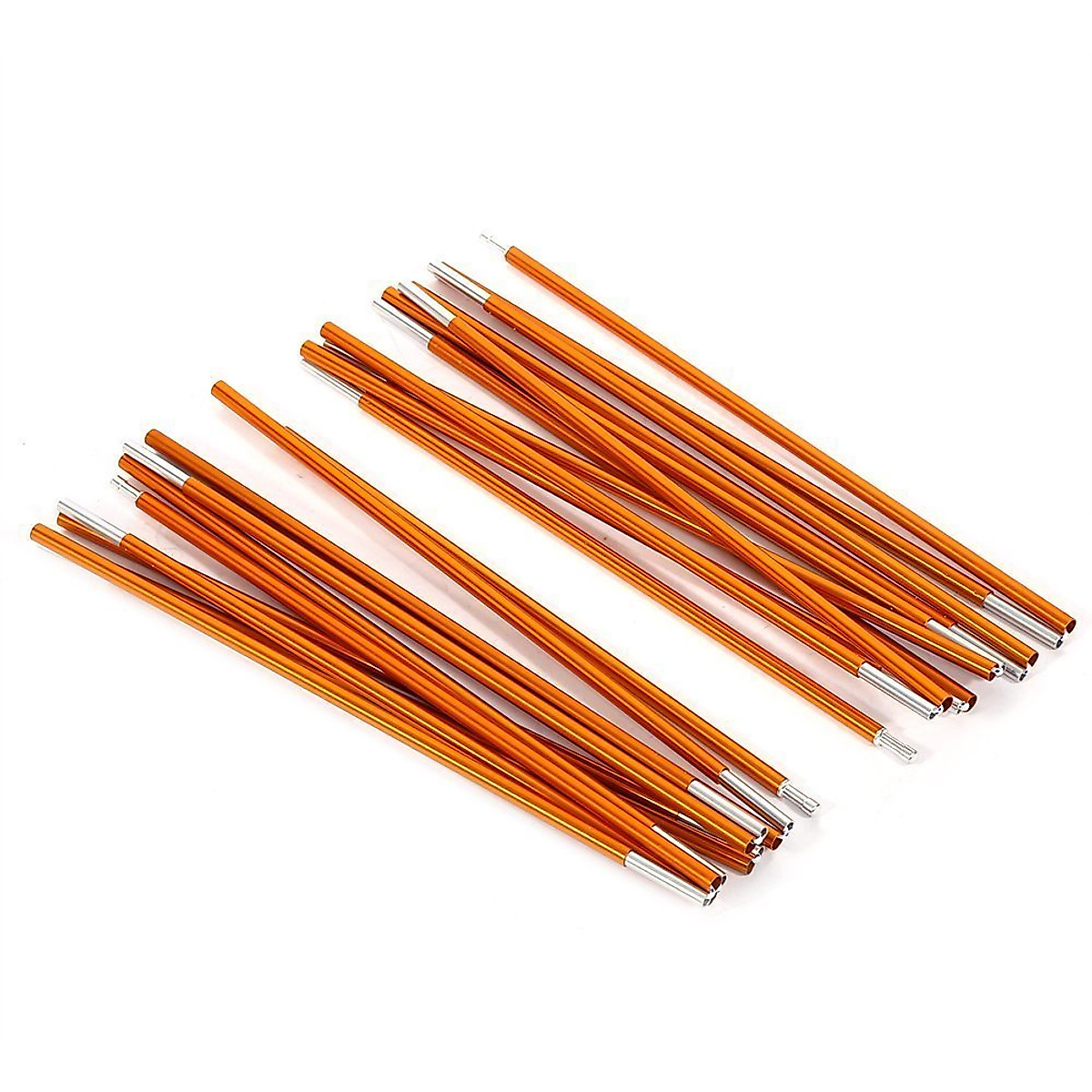 2pcs Aluminum Alloy Tent Pole Support Replacement Accessory for Camping Hiking, 142 inch/pc (1)