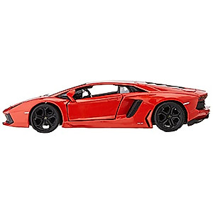 Maisto Lamborghini Aventador LP 700-4 Diecast Vehicle (1:24 Scale), Metallic Orange