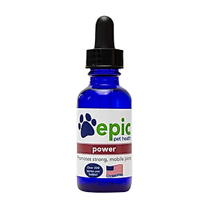 Epic Pet Health Power - All Natural Liquid Supplement for Aging Pets- Promotes Strong, Mobile Joints Naturally (Dropper, 2 Ounce)