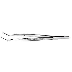 Meriam Foil Dental Cotton Tweezer Serrated Angled Beak Dressing Pliers Surgical Forcep Diagnostic Instruments