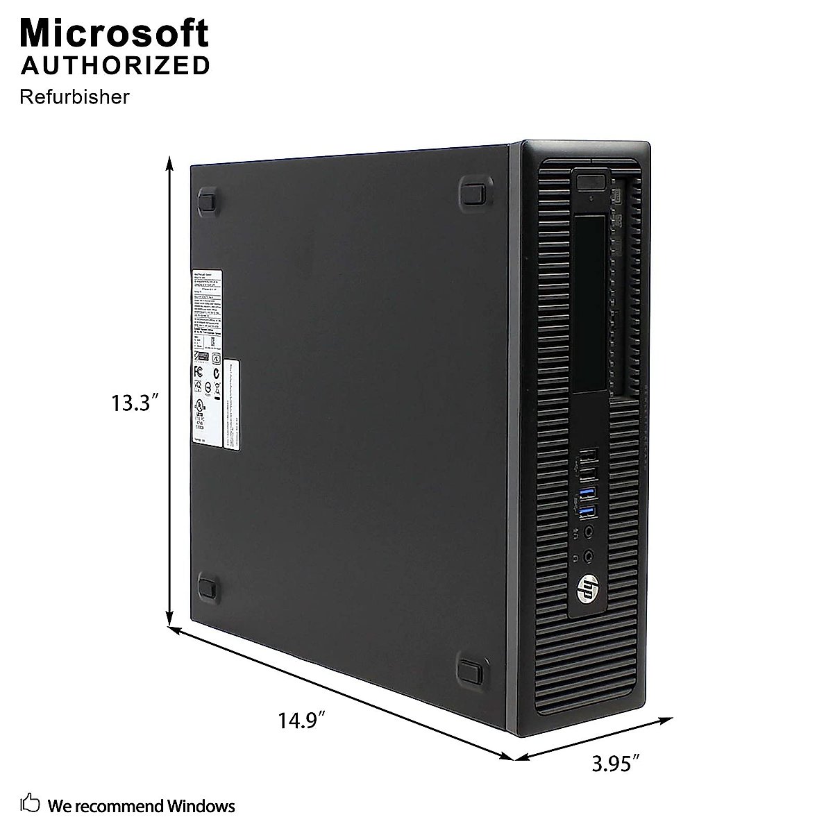 HP ProDesk 600 G1 Small Form Factor Desktop PC, Intel Quad Core i5-4570 up to 3.6GHz, 16G DDR3, 240G SSD 1T HDD, WiFi, BT 4.0, DVD, Windows 10 64 Bit-Multi-Language Supports En/Sp/Fr(Renewed)