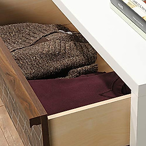 Sauder Harvey Park Dresser, L: 60.71" x W: 17.48" x H: 31.06", Soft White finish