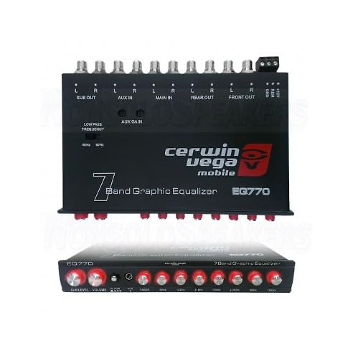 Cerwin Vega EQ770 7-Band Parametric Equalizer with Auxiliary Input