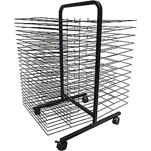 Art Drying Rack, Drying Rack, Mobile Art Drying Rack with Wire Rack for Artwork, Drying and Printing Rack, Ideal for Schools and Art Clubs (Size : 38-Layer)