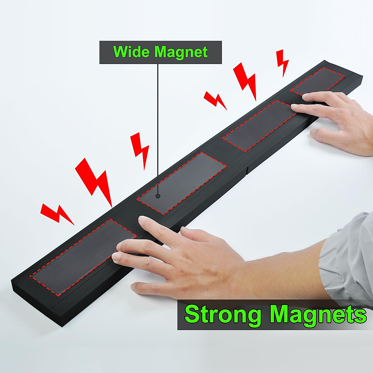 Mofason Silicone Magnetic Stove Top Shelf 30 Inch, Kitchen Over Stove Oven Shelf, Magnetic Spice Rack Organizer, Non-Slip Above Stovetop tray for Back of Stove -Black