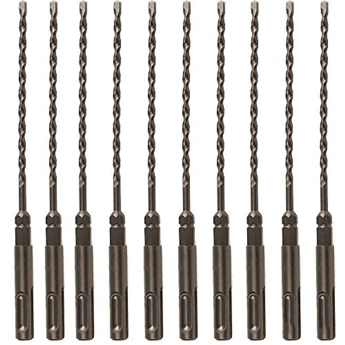 10PCS SDS 1/4"X7"Rotary Hammer Concrete Masonry Hex Drill Bits Carbi Tip