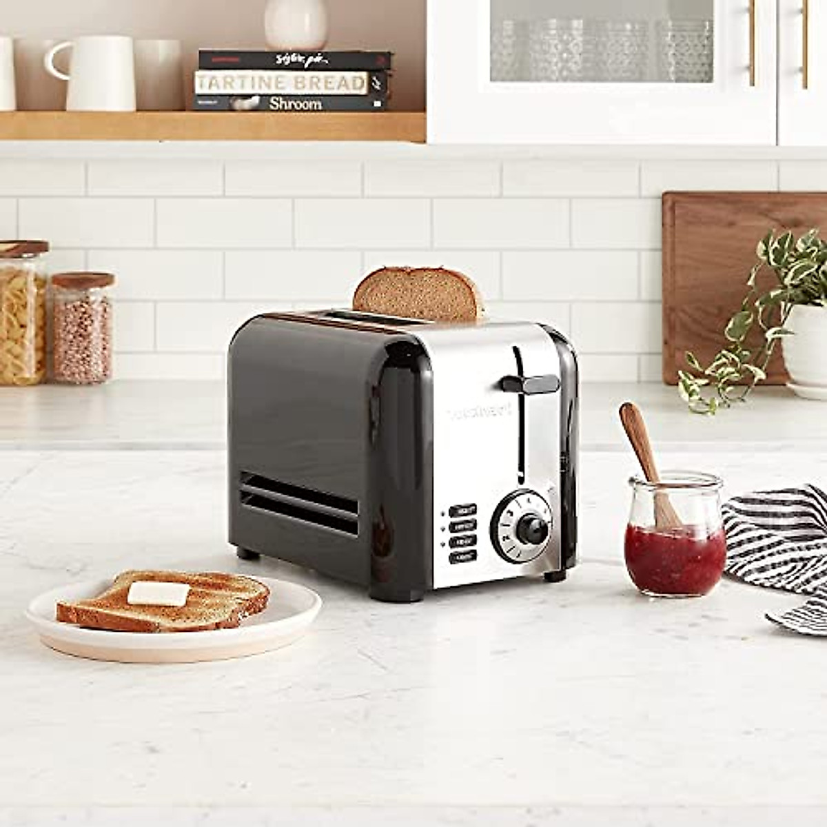Cuisinart CPT-320P1 Compact 2-Slice Toaster, Brushed Stainless